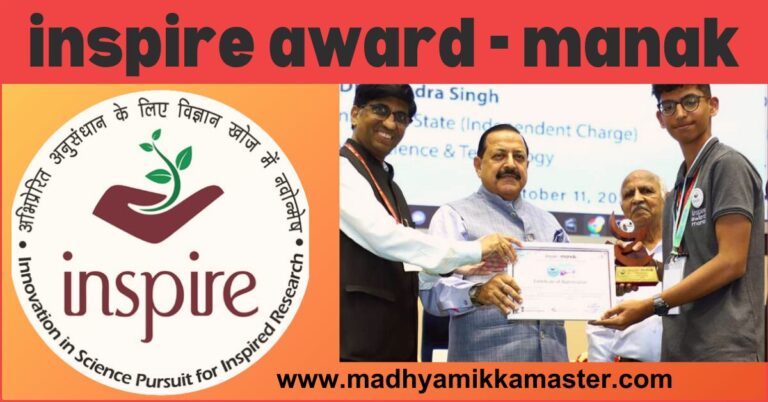 इंस्पायर अवार्ड मानक - Inspire Award Manak, School registration ...